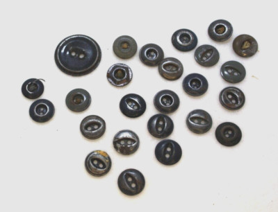 Antique Buttons Metal Variety of Sizes A Few Matching Sets Crafting ...