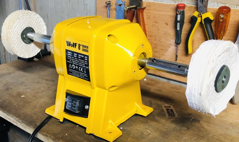 Wolf Bench Polisher -Heavy Duty - buffer- buffing wheel - 350w ...