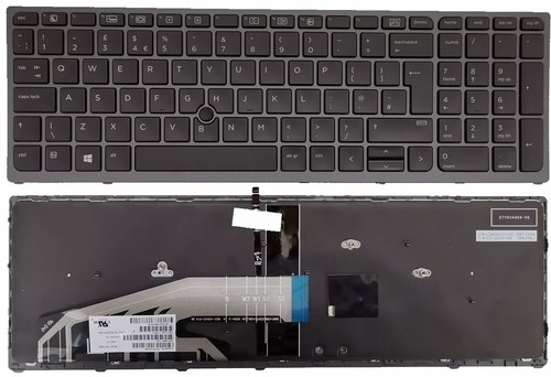 UK QWERTY Backlit Keyboard For HP Zbook 15 G3 G4 / Zbook 17 G3 G4 ...