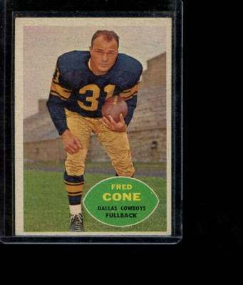 1960 Topps Fred Cone Dallas Cowboys #34 | eBay