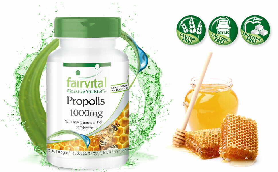 Bienen Propolis Extrakt 1000mg - 90 Tabletten hochdosiert 3% Galangin ...