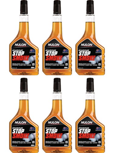 6 x Nulon Engine Stop Smoke Reduces Exhaust Smoke and Oil Loss 500ml SS ...