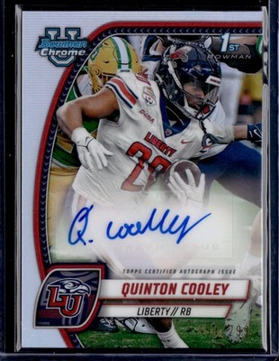 2024 Bowman University Chrome #PA-QCO Quinton Cooley Autographs ...