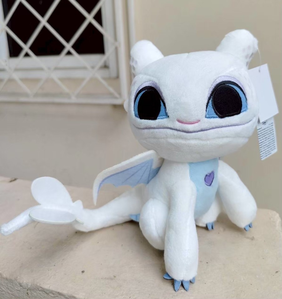 1 SET 7" Authentic Universal KOUKOU LOVE TOOTHLESS LIGHT FURY Doll ...