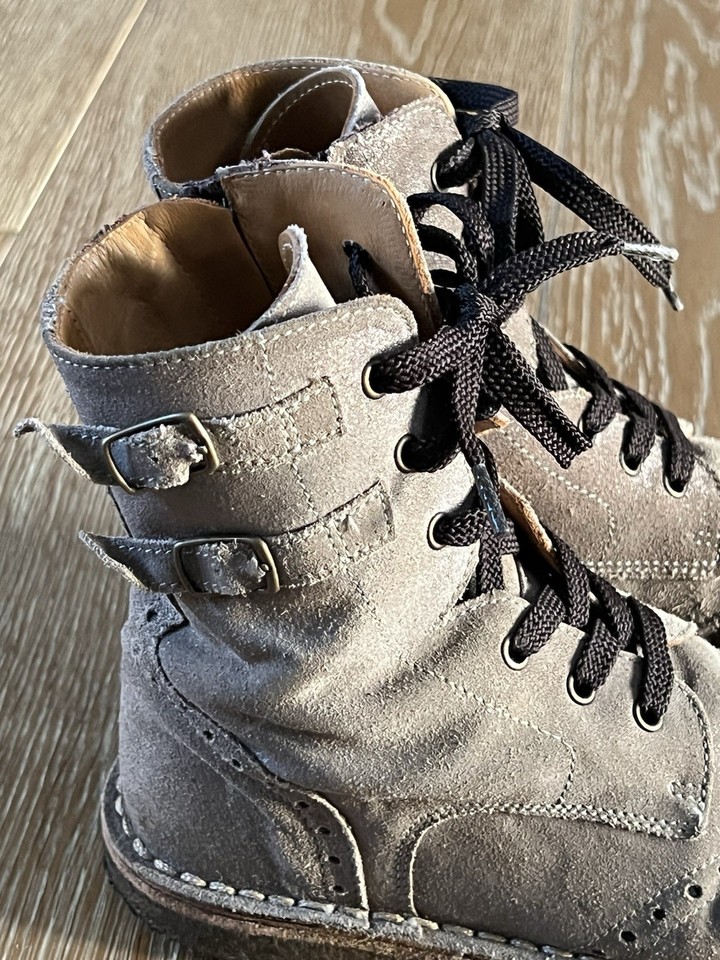 Pepe Girls Crystal Prairie Suede Boots Size EURO 30/US 12 Made In Italy ...