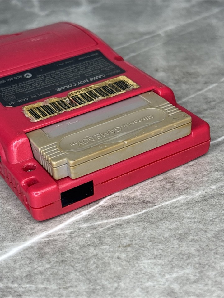 Nintendo Gameboy COLOR Berry Pink With Mega Man 3 III Cartridge GBC CGB ...
