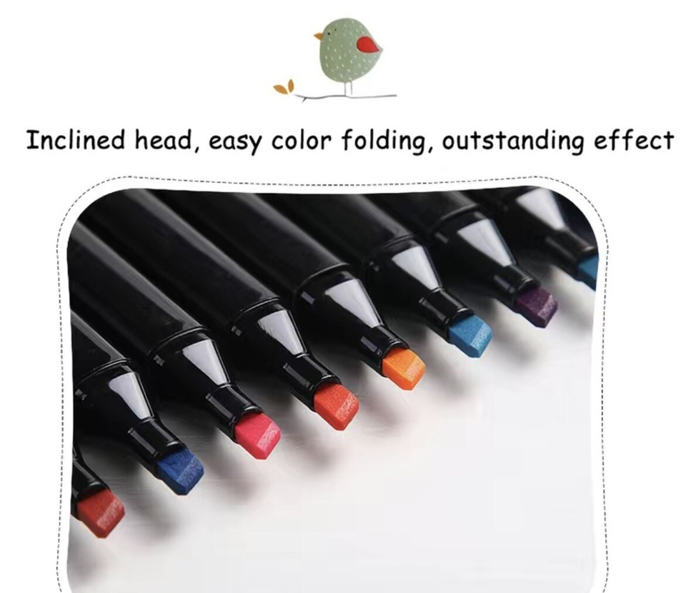 168 Colors Alcohol Markers Set, Double Tipped Markers* Fine & Chisel ...