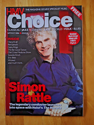 HMV CHOICE Magazine, Simon Rattle, Diana Krall, Issue 36, Sept/Oct 2006 ...
