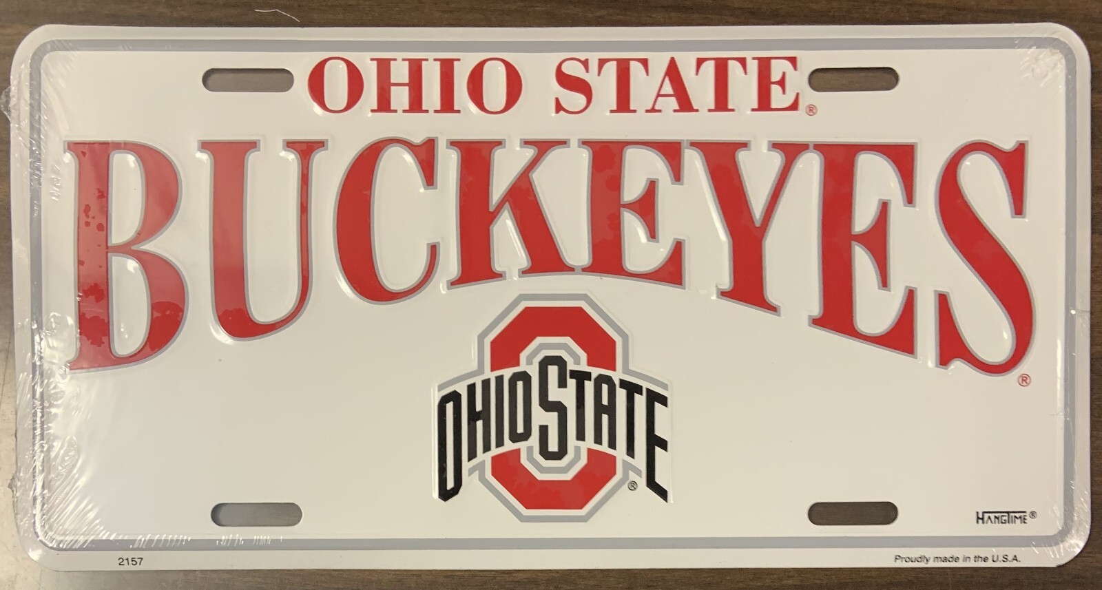 OHIO STATE BUCKEYES 6"x12" METAL LICENSE PLATE CAR NEW RICO 😎 | eBay