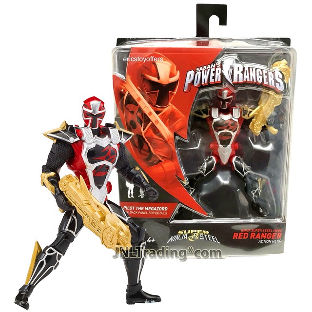 Power Rangers Super Ninja Steel Evil Red Ranger 6" Action Figure Bandai ...