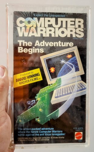 Computer Warriors The Adventure Begins Mattel Sealed VHS 1989 - Cased ...