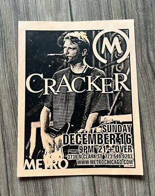 Cracker Chicago Gig Flyer 4x5.5 | eBay