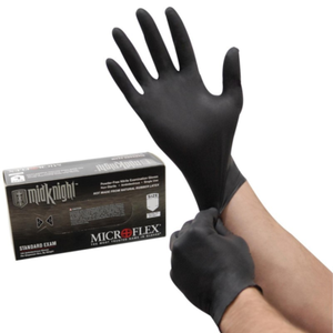 1000 Microflex MidKnight Nitrile Gloves, 10 boxes S, M, L, XL - Ship ...