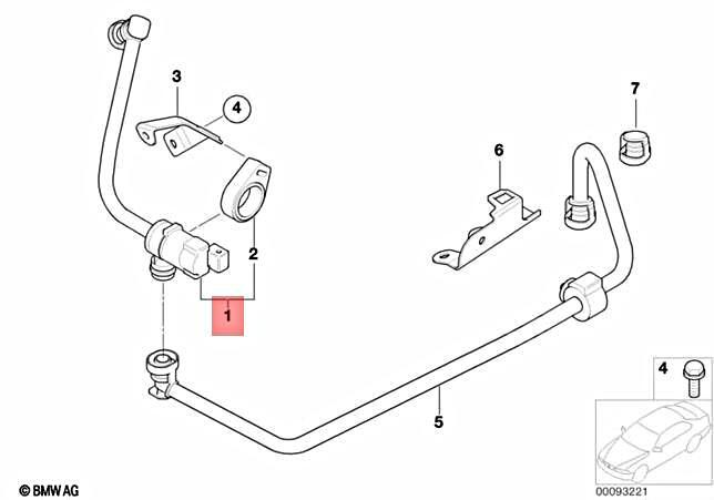 Genuine BMW 5 Series E60 E61 Fuel Tank Breather Valve With Pipe OEM ...