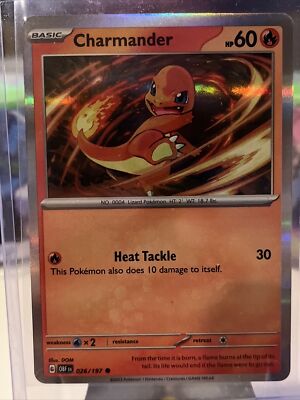 Pokemon TCG - Charmander 026/197 - Promo Holo - Obsidian Flames - NM/M ...