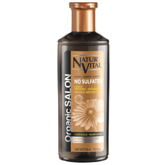 Natur Vital Organic Marigold Shampoo for damaged/delicate hair 300ml/10 ...