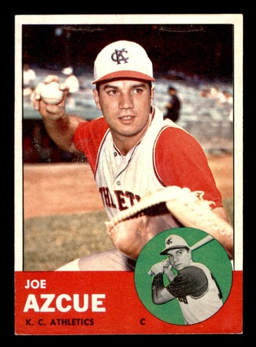 1963 Topps Baseball #501 Joe Azcue VG/EX *f1 | eBay