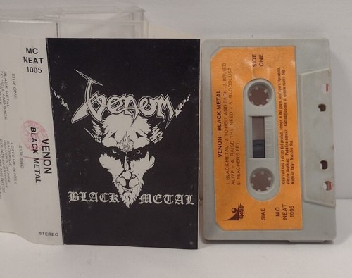 VENOM~BLACK METAL ~ ORIGINAL! NO BARCODE! w/Mis-print (VENON) NEAT Records RARE | eBay