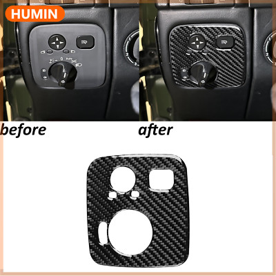 Real Carbon Fiber Headlight Switch Panel Trim For Benz G-Class W463 G63 ...