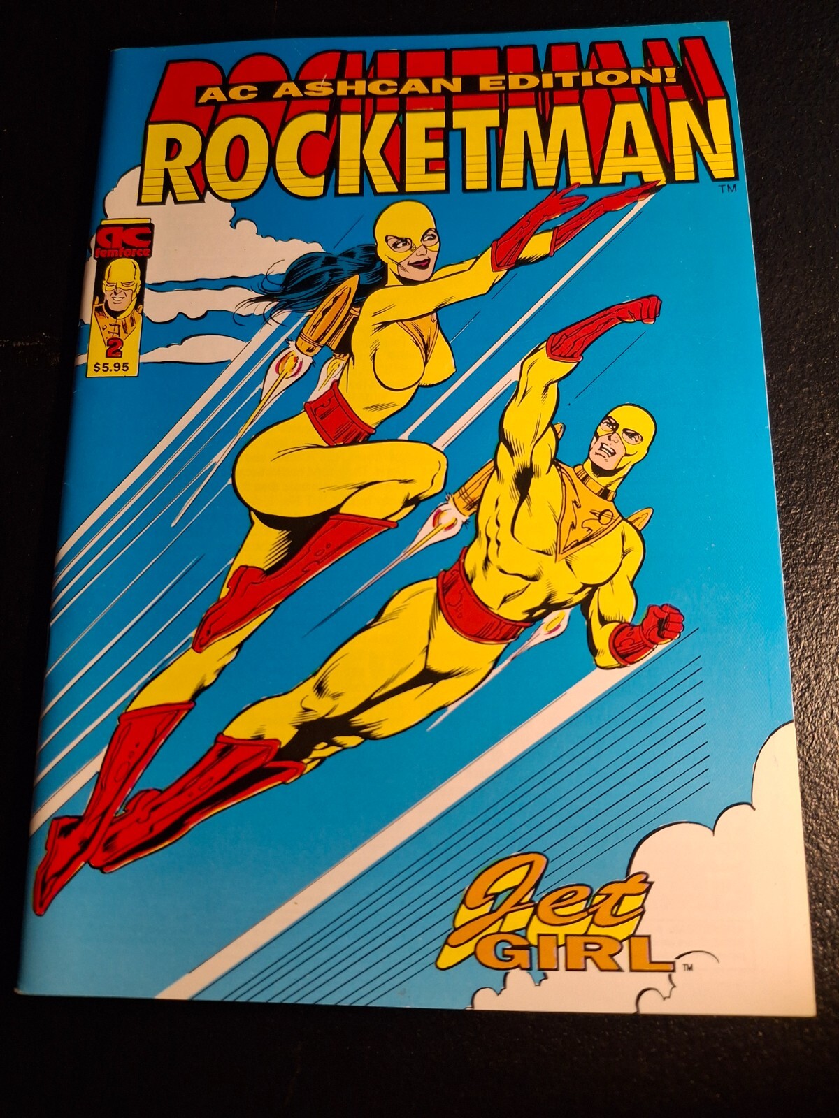 Rocketman Ashcan #1 & 2 VFN AC Comics 2 ashcans Catman 1&2 Ashcan | eBay