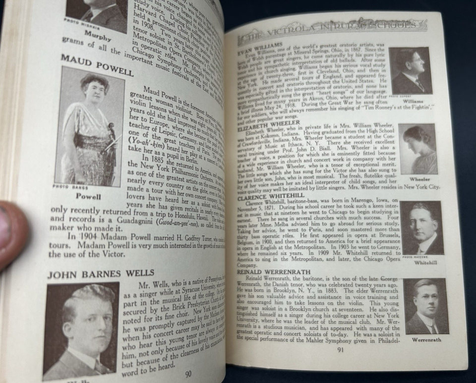 Antique 1919 The Victrola in Rural Schools, Victrola Talking Machine ...