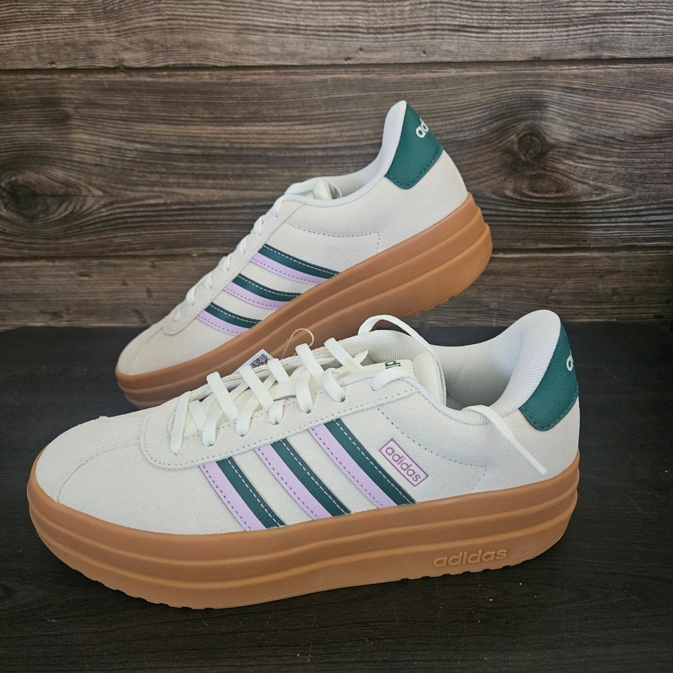 Adidas VL Court Bold Womens Sneakers Size 8 Streetwear Casual Retro ...