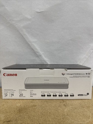 Canon imageFORMULA R10 Portable Document Scanner 2-Sided - Open Box ...