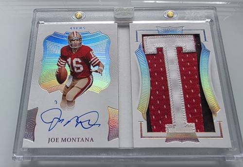 💎2020 Panini Flawless Joe Montana Veterans Booklet Patch Auto 4/7 49ers ...