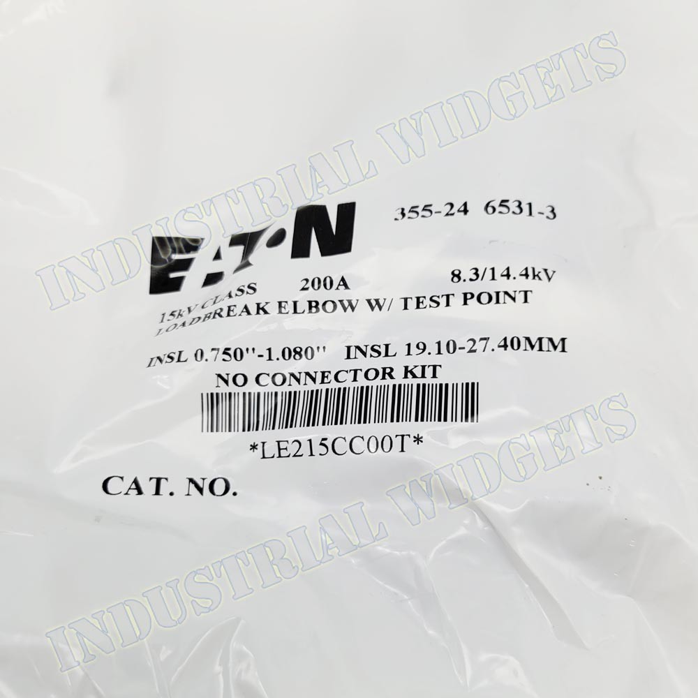 Eaton Load break Elbow 15kV 200A w/ Test Point, Crimp, & Shield Adapter ...