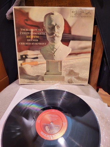 Heifetz Tchaikovsky Violin Concerto LP RCA LM-2129 NM Vinyl NM Cover ...