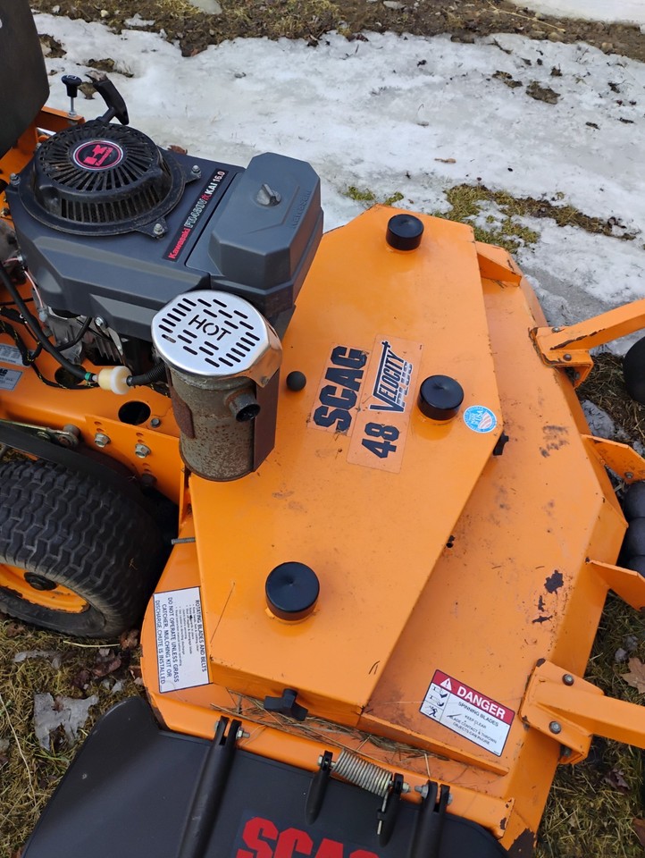 Bag Scag Mower 48 In Walk Behind Kawasaki 16hp Commercial Velocity Deck ...