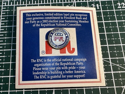 Republican Party 2002 GOP USA National Committee RNC Lapel Pin | eBay
