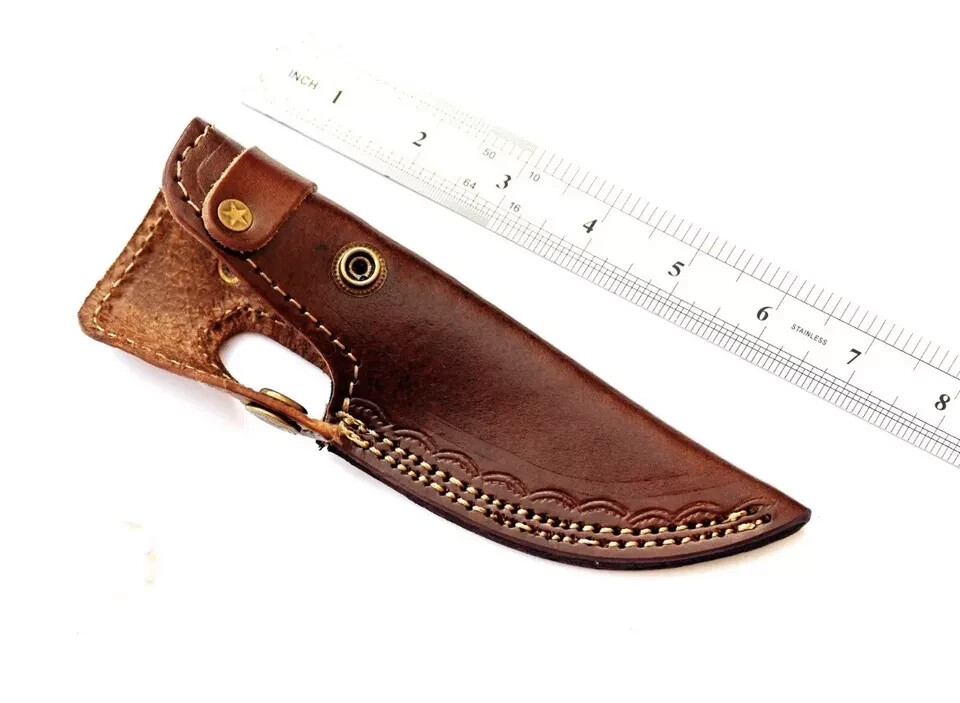 Custom Handmade Fixed blade Genuine Leather Sheath Knife Holster ...