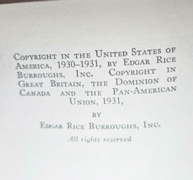 Edgar Rice Burroughs A Fighting Man Mars ERB Inc Hugh Hutton ...