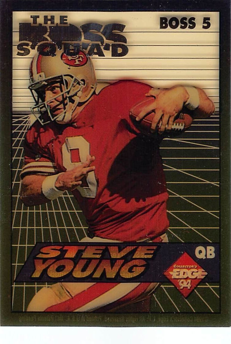 1994 Collector's Edge Boss Squad Steve Young #BOSS 5 NM/MT SAN ...