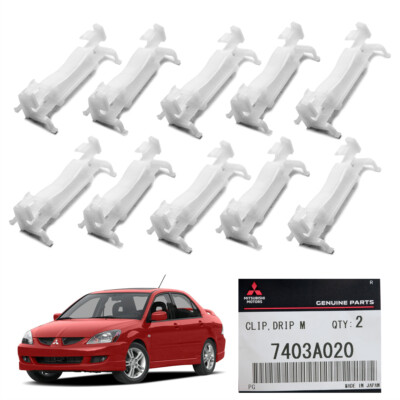 10x Roof Moulding Drip Rail Clip For Mitsubishi Lancer 2004 2014 | eBay ...