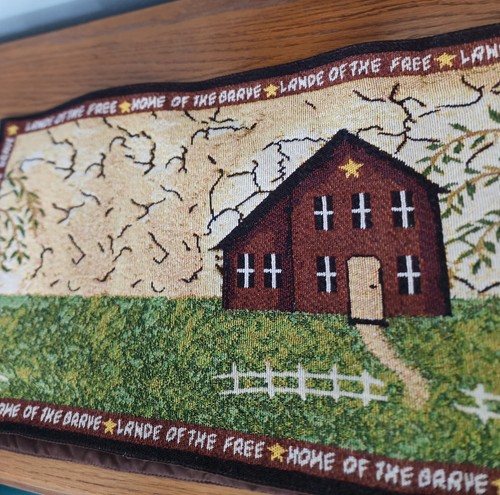 Table Runner Home Of The Brave Land Of The Free Tapestry Fall Colors 12 ...