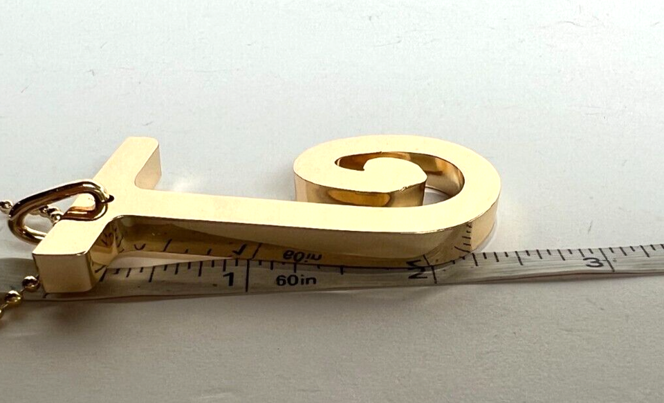 Ganz Gold Tone Monogram Initial Anywhere Charm for Car,Purse,Decor+ ...