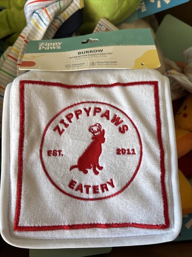 Zippy Paws Burrow Interactive Dog Toy - Pizza Box with 3 Squeaker Toys ...