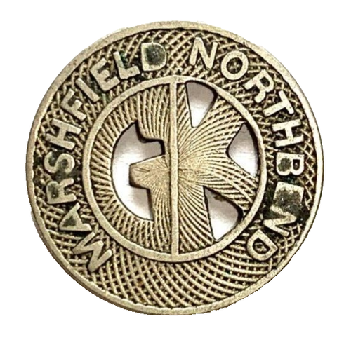 Marshfield Northbend Coos Bay Oregon Transit Token Coin Nickel Silver ...