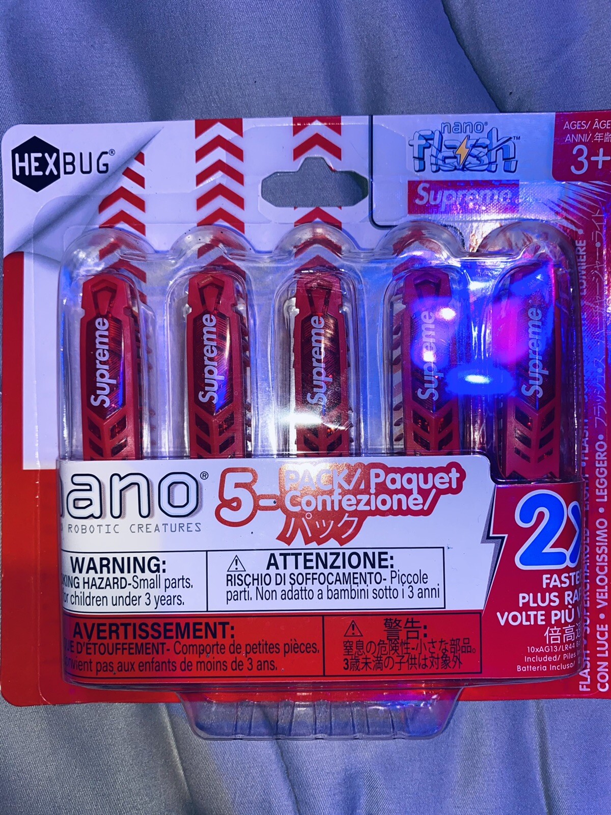 Supreme - HEXBUG Nano Flash (5 Pack) - "Red" - **IN STOCK** - **SHIPS ...
