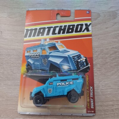 Matchbox 1/64 Diecast #59 Blue Police Emergency Response Swat Truck | eBay