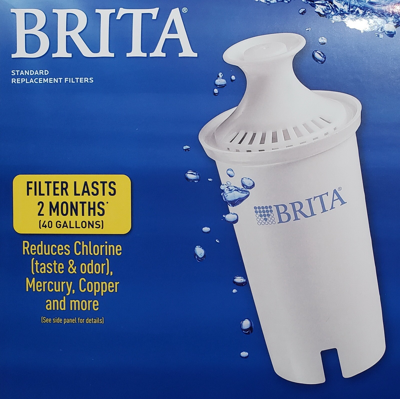 Brita Drinking Water Pitcher Filter Replacement Refills 40 Gallon Each ...