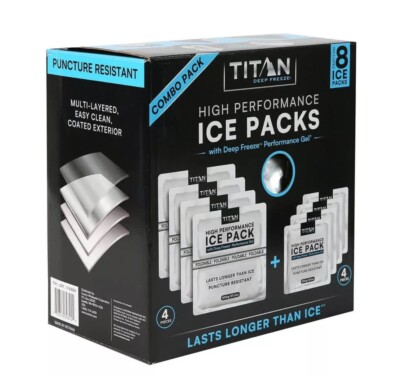 Titan High Performance Ice Pack Set 8-pack. New | eBay