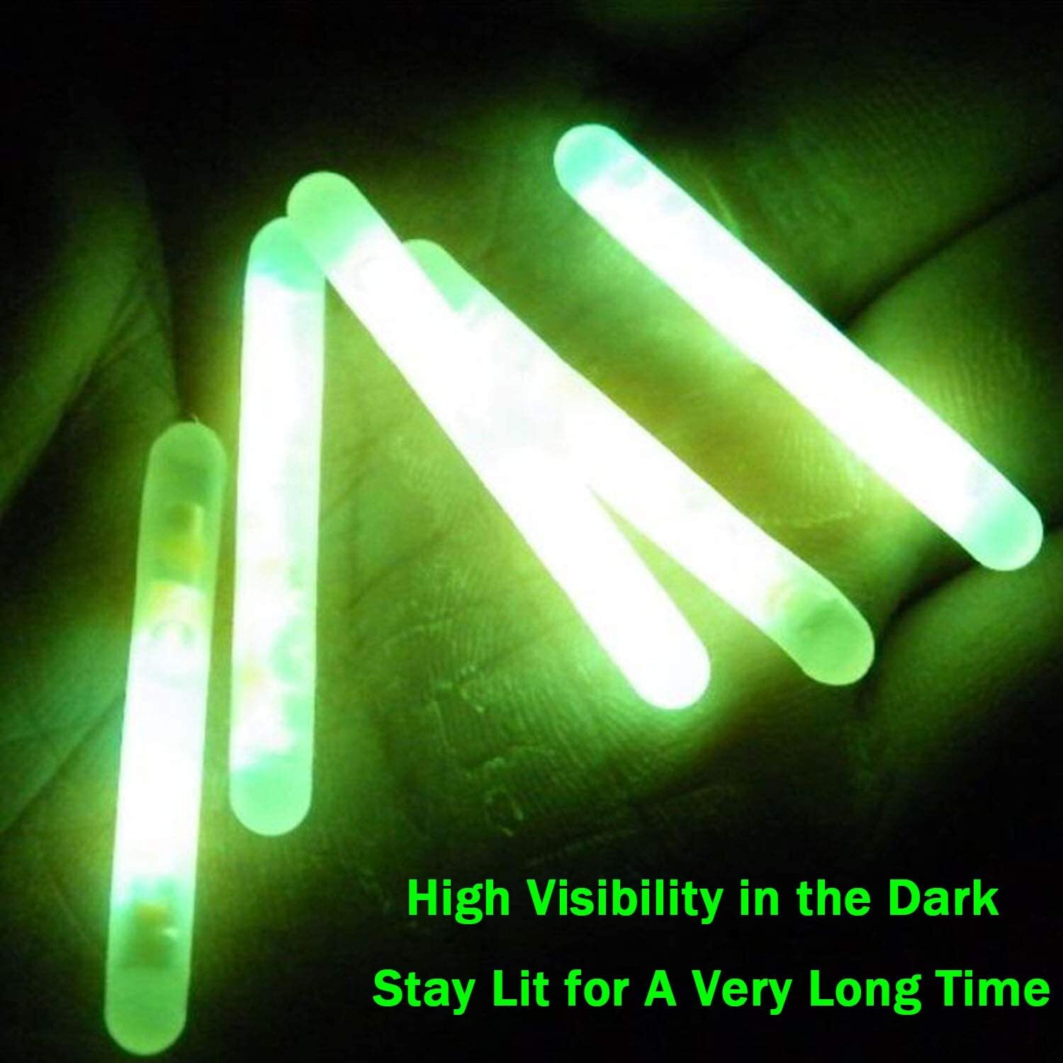 200pcs Light Fishing Lightstick Fluorescent Float Night Dark Glow Stick ...