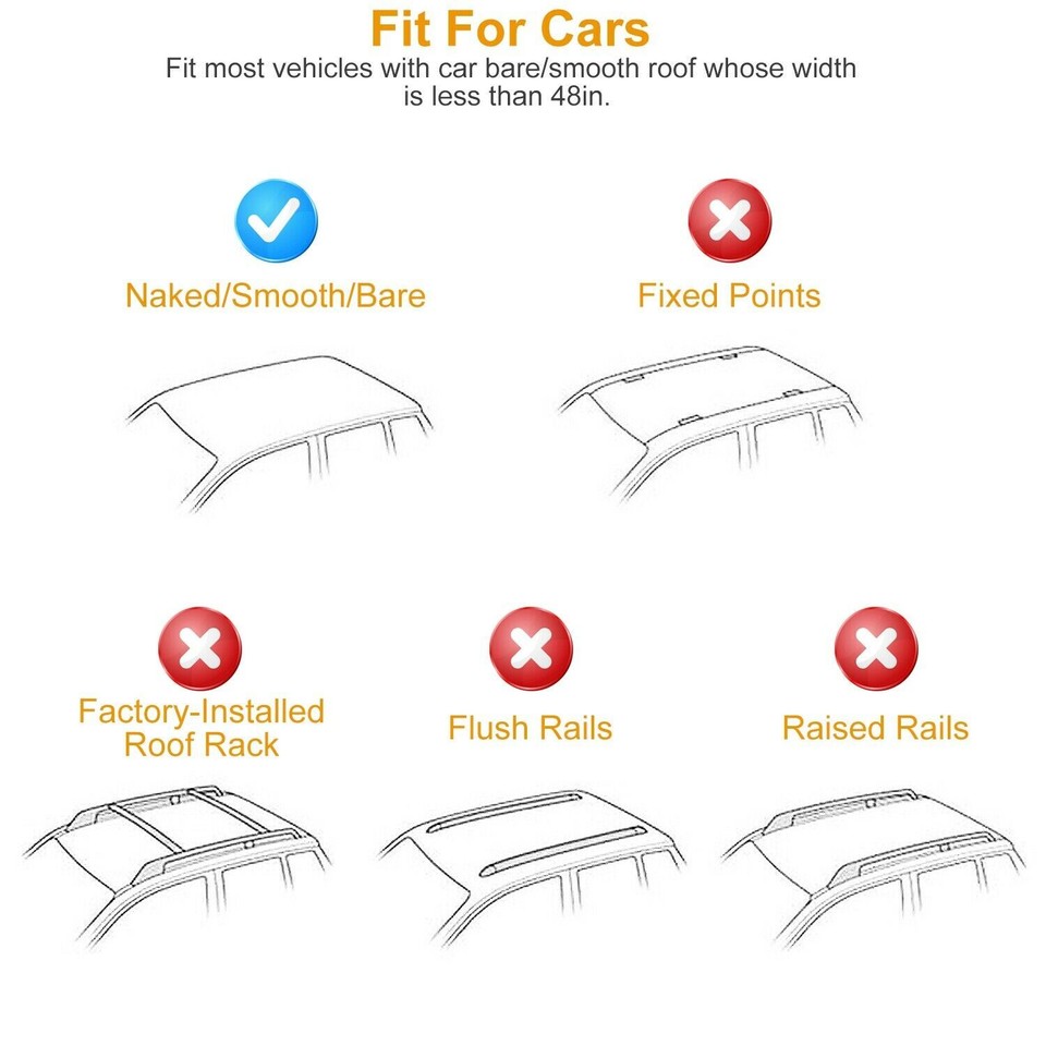 For Dodge Durango 2011-2021 Car Roof Rack Cross Bar Cargo Luggage ...