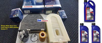 FOR MERCEDES C220 2.2 CDI W204 OIL/AIR/FUEL/CABIN FILTER BOSCH SERVICE ...