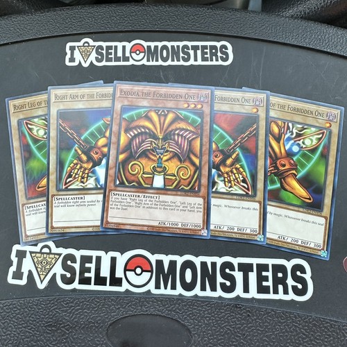 Yu-Gi-Oh! TCG FULL SET 5 Exodia The Forbidden One + LEG + ARM LDK2 UNLM ...