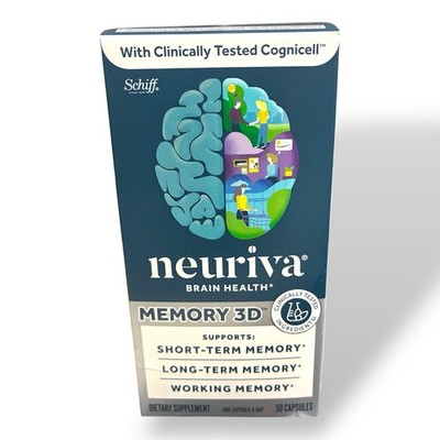 Neuriva Memory 3D Brain Health Supplement By Schiff COGNICELL 50caps 06 ...
