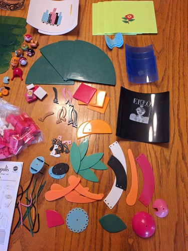 Ello Creation System Lot - Pink Bag + Pieces Creative Building Mattel ...